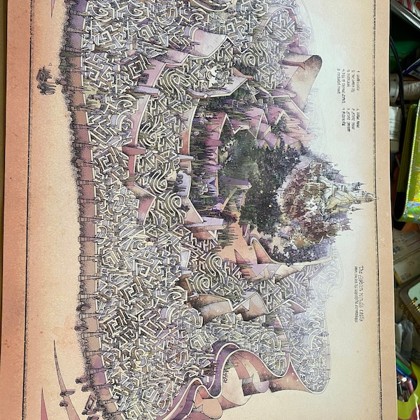 LABYRINTH Movie Map - Original Illustration - Etsy