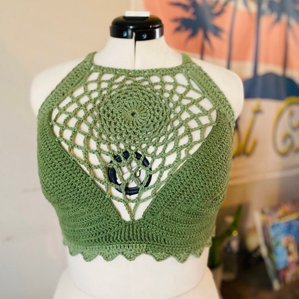 Crochet Pattern, Dreamcatcher ~ Crochet Top ~ PATTERN ONLY, Festival ...