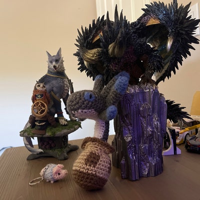 Crochet Poogie Amigurumi Monster Hunter - Etsy