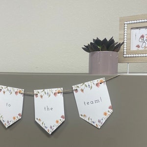 Wildflower Banner Template, Blue Wildflower Birthday, Custom Banner ...