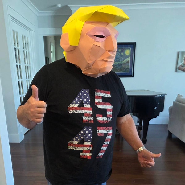 Donald Trump Mask, Politician Mask, DIY Donald Trump Paper Mask, Donald ...