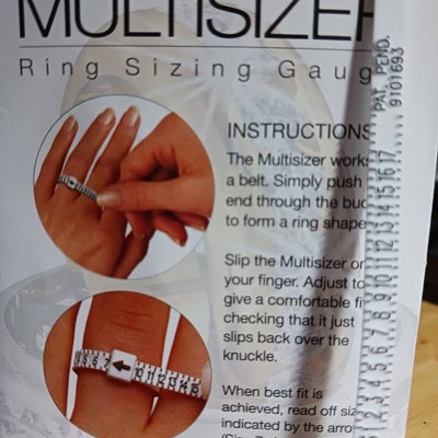 Ring Sizer, Adjustable Plastic Ring Size Finder - Etsy
