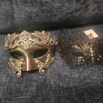 Masquerade Mask, Black Masquerade Mask, Mardi Gras Mask, Masquerade ...