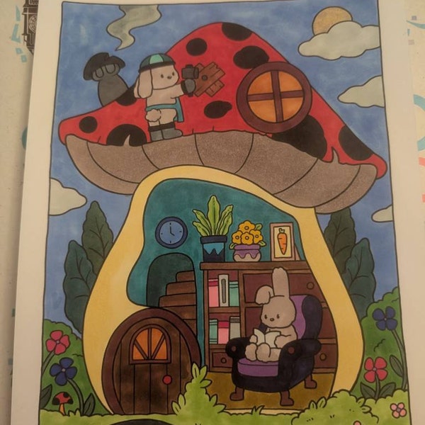 Spooky Cutie: Adorable Creepy Creatures in Cozy Hygge Moments Coloring ...