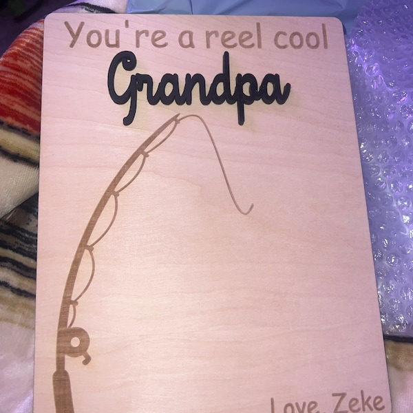 You're A Reel Cool Dad, Father's Day, Dad Sign, Gift for Dad, Grandpa ...