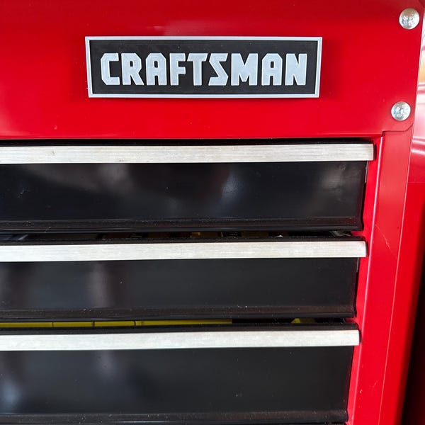 CRAFTSMAN TOOLS Toolbox Emblem Badge Fridge or Toolbox Magnet Badge ...