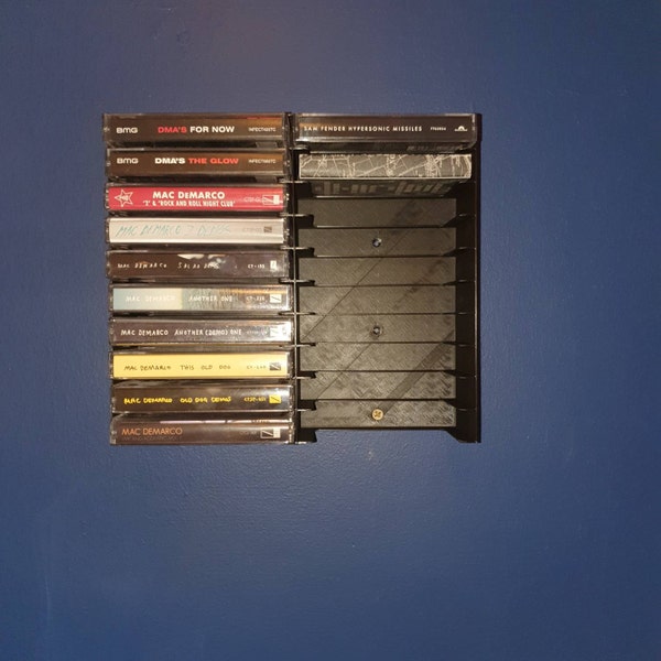 Audio Cassette Tape Tray (holds 20 Tapes, 2x10) Storage/holder/stand ...