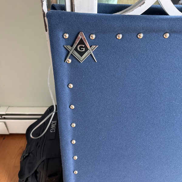 Masonic Car Emblem Conchos - Metallic Silver Square and Compass Auto ...