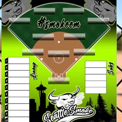 Custom Lineup Cards Baseball or Softball 4 Part Carbonless - Etsy