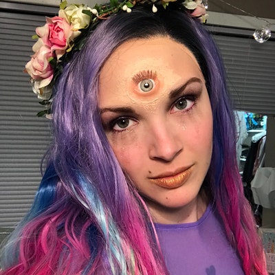 Wide Open Third Eye Prosthetic latex, Extra Eye SPFX Make-up With ...