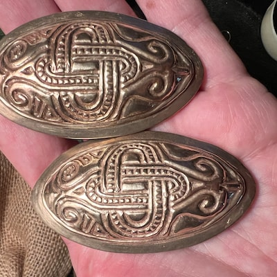 Viking Grooming Tools Twisted Bronze Loop or Double Horse Head - Etsy