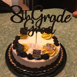 8th Grade Grad Cake Topper Grade 8 Graduation Cake Topper - Etsy