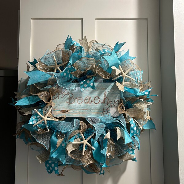 Custom Happy Birthday Deco Mesh Wreath, Party Wreath, Event Wreath ...