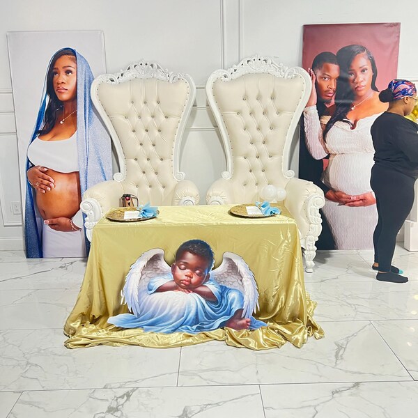 Custom Tablecloth Ships Next Day Made in USA Full Color Print Wrinkle ...