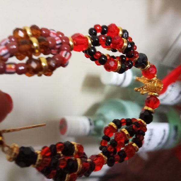 Ilde De Yemaya Con Shango, Oni Oni Bracelet, Orisha Jewelry, Santeria ...