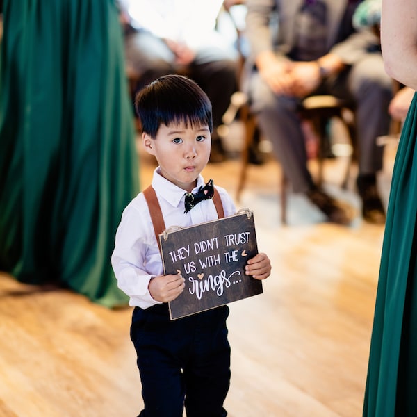 Customized Ring Bearer & Flower Girl Signs, Personalized, Custom ...