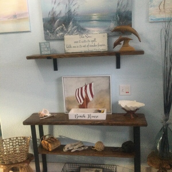 Entryway Table Console With Distressed Wood, Entryway Table, Entryway ...