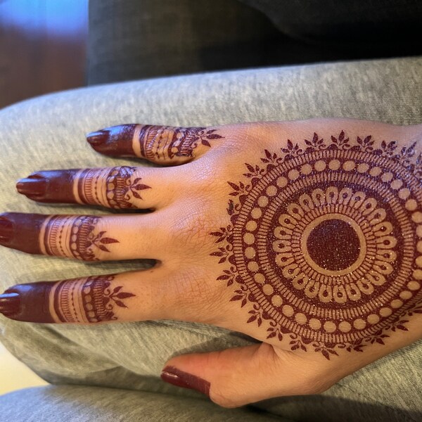 Henna Tattoo Stickers – Easy & Mess-free Temporary Mehndi Designs - Etsy
