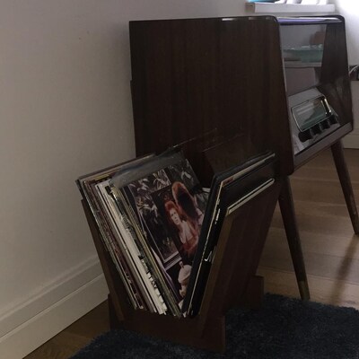 Wooden Vinyl Record Flip Rack LP Vinyl Record Holder Made From Solid ...