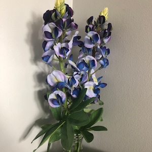 Bluebonnet Lupin Stem Artificial Bluebonnet Faux Bluebonnet - Etsy
