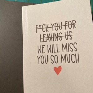 Coworker Leaving Card, Printable Card, Farewell Gift for Boss, New Job ...