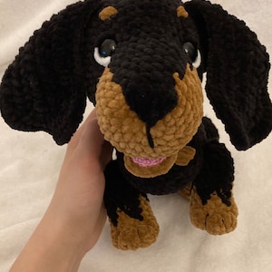 Dachshund Crochet Pattern, Stuffed Dog, Dog Toy, Plush Pattern ...