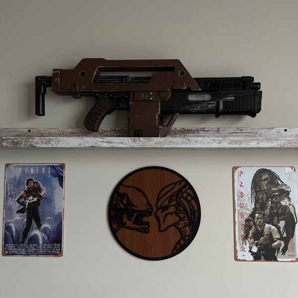 Alien Predator Art , Alien and Predator Wood Wall Decor , Predator ...