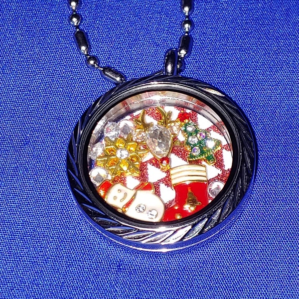 Set of Christmas Floating Charms for Floating Lockets-12 Piece Set-gift ...