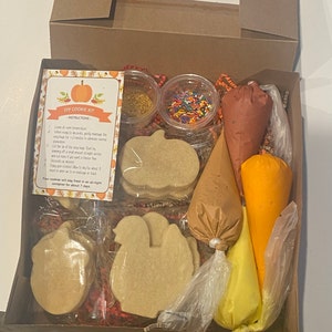 Printable Thanksgiving DIY Cookie Kit Instructions Cards - Etsy