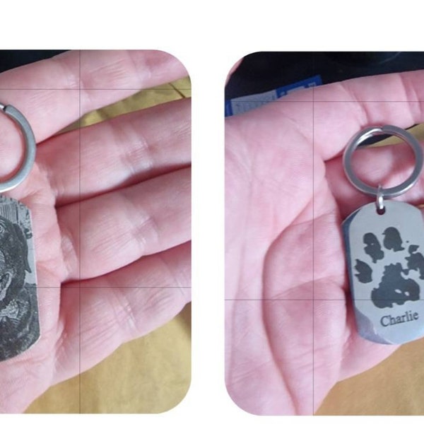 Custom Childrens Drawing Flat Bar Keychain Actual Kids Drawing Childs ...