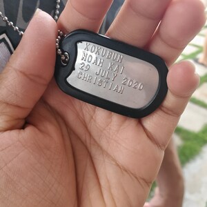 Military Style Dog Tags Custom Made to Order - Etsy