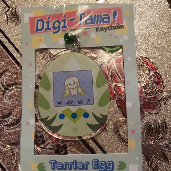 Digi Egg - Digitama Tamogatchi Acrylic Charm Keychains (double-sided ...