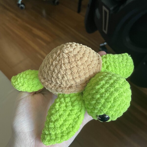 Crochet Mini Turtle Pattern PDF Download Beginner Friendly Amigurumi ...