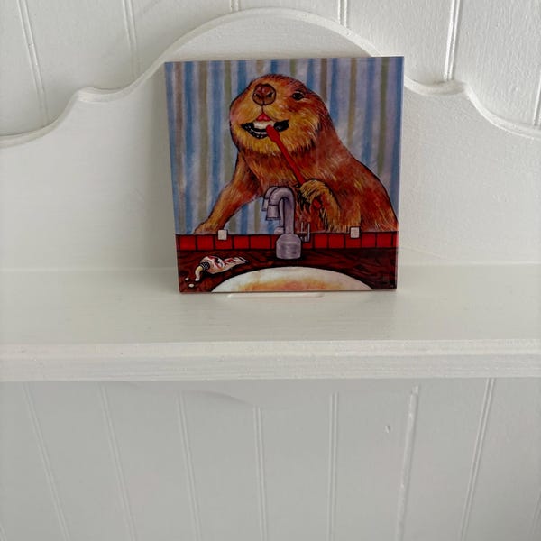 Beagle Singer Songwriter Dog Art Print - Stretched Canvas or Paper ...