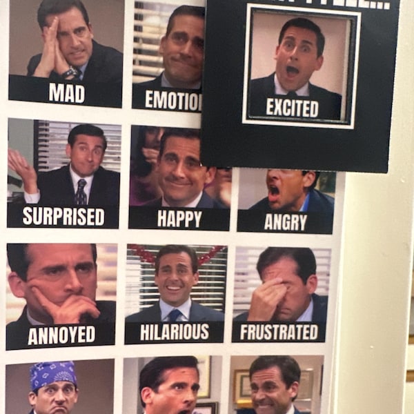 Michael Scott Mood Magnet - Prison Mike - Michael Scott Gifts - Steve ...