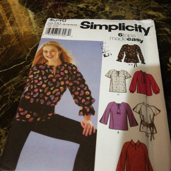 UNCUT and FF Pattern Pieces Vintage Simplicity 8064 Sewing Pattern Size ...