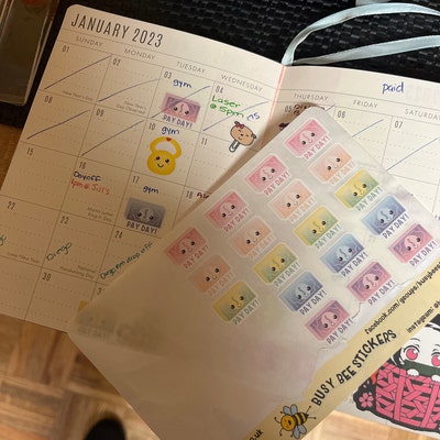 Light Blue Foil Header Planner Stickers, Sparkle, Foil Stars, Header ...