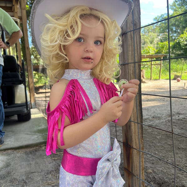RWB Patriotic Girls' Patriotic Fringe Skirt and One Shoulder Bell ...