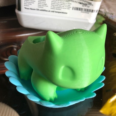 Pokemon Bulbasaur Plant Pot W/ Base Plate Saucer and Elevated Feet ...