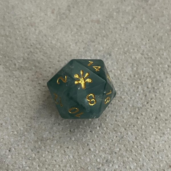 Individual Gemstone Dice-all Material-d4 D6 D8 D10 D% D12 D20-dungeons ...