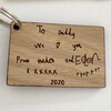Personalised Oak Wooden Handwriting Note Letter Keyring - Etsy UK