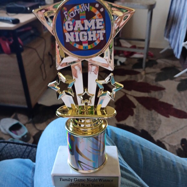 Game Night Trophy. Great Trophy for Your Family Game Night! Start a New ...