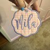 Grandmillennial Bow Nursery Decor Bow Girl Nursery Banner Welcome Baby ...