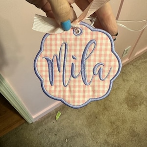 Backpack Name Tag Bag Tags Luggage Tag Fabric Name Tag Fabric ...