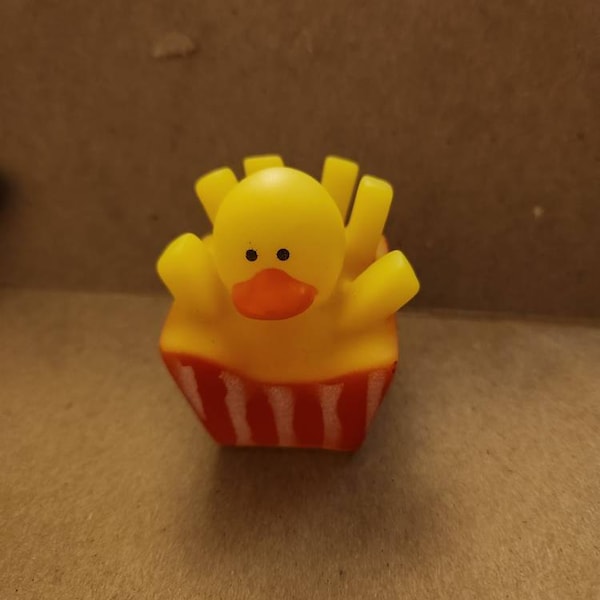 Yellow Food Themed Rubber Duck Ducks - Hamburger Taco Hot Dog Fries ...