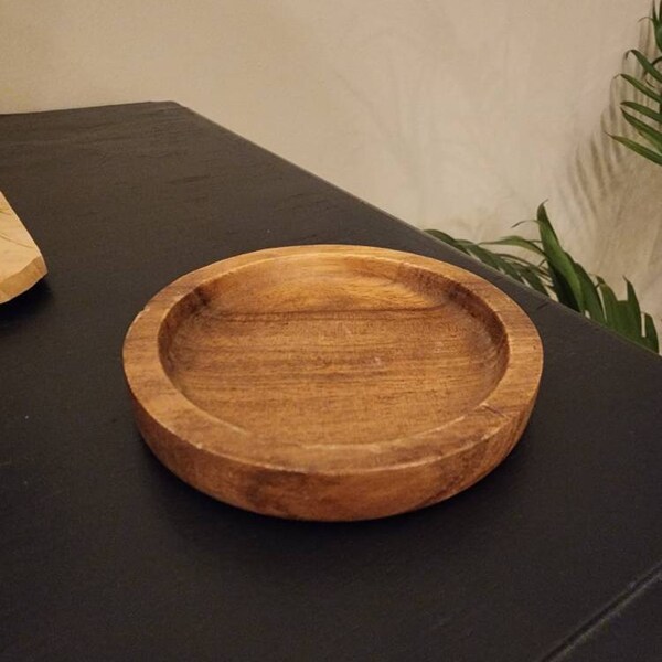Handmade Acacia Wood Divided Dish - Etsy