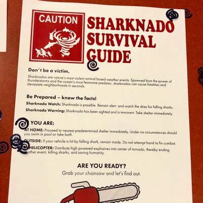 Sharknado & Jaws Printable Signs Shark Theme Party - Etsy
