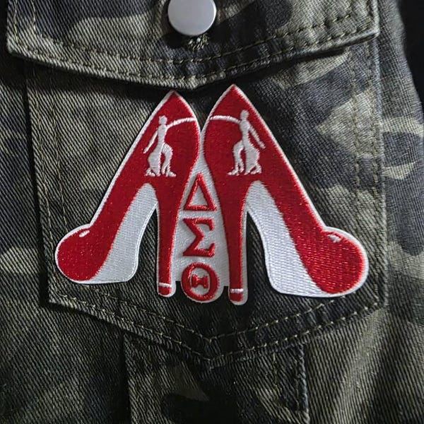 Delta Sigma Theta Embroidery Patches - Sorority Iron on Embroidered ...