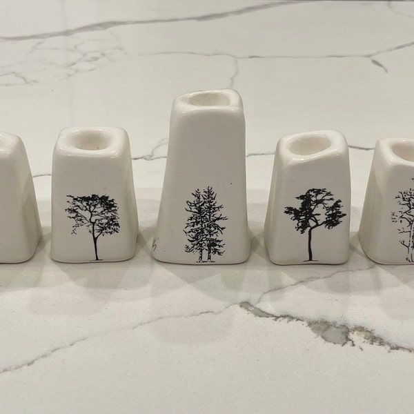 Handmade Ceramic Modular White Hanukkiah, Modern Hanukkah Menorah With ...