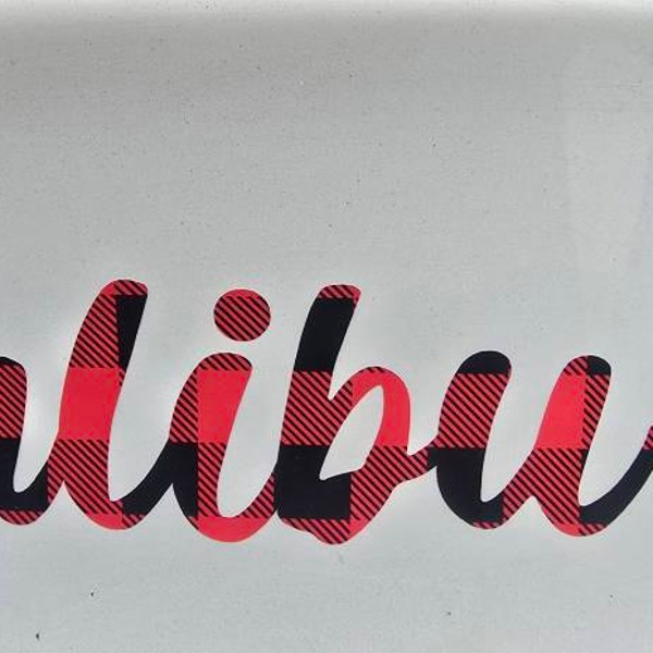 Gold Chrome Custom Name Decal Name Sticker Personalized Name Decal ...